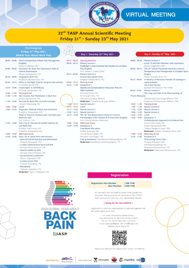 32nd TASP Annual Scientific Meeting 2021 – THAPS.or.th